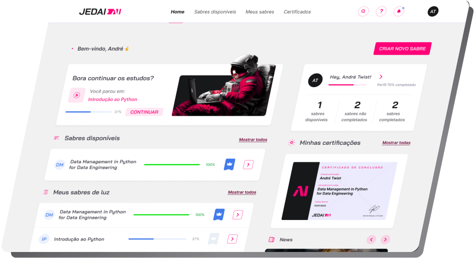 cursos online de programação ML e IA- 4Linux